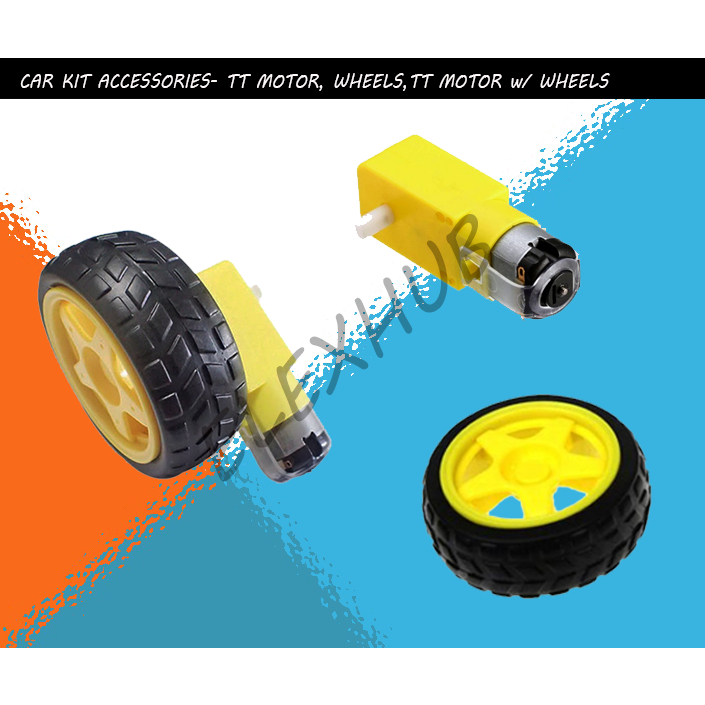 CAR KIT ACCESSORIES- TT MOTOR , WHEELS,TT MOTOR w/ WHEELS GREARED MOTOR ...