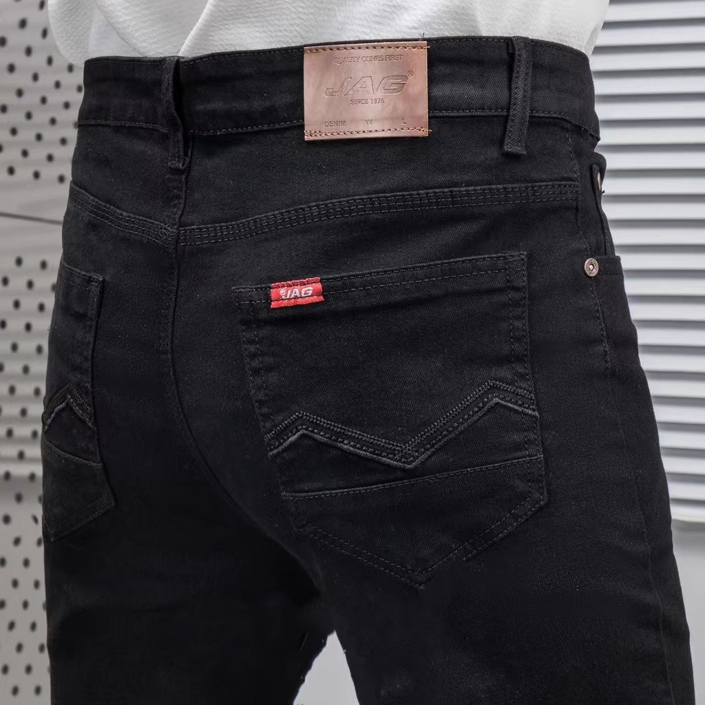 7802# Best Selling Jag Plain Black Skinny Slim Fit Stretchable Casual ...