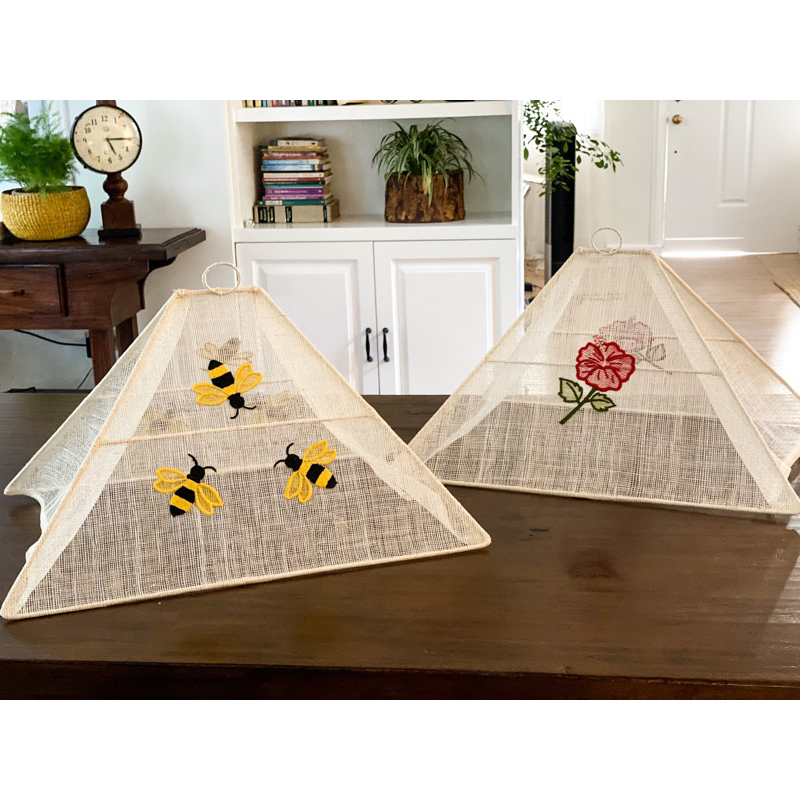 Foldable Food Cover Abaca Double Sinamay | Shopee Philippines