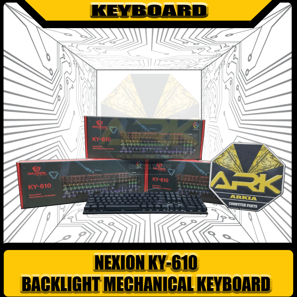 NEXION KY-610 RGB Mechanical Keyboard | Shopee Philippines