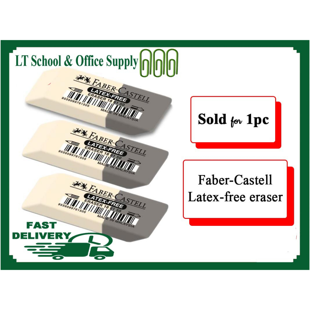 Faber Castell Radierer Eraser Latex-free eraser pencil and ink | Shopee ...