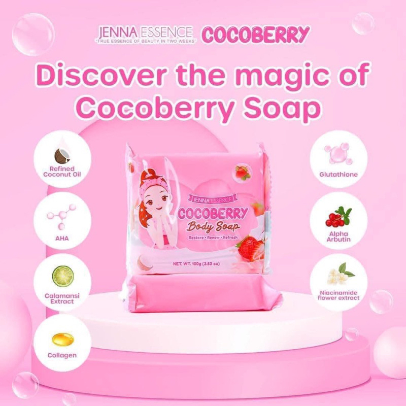 The Original CocoBerry Soap 100g SACHET NEW PACKAGING | Shopee Philippines