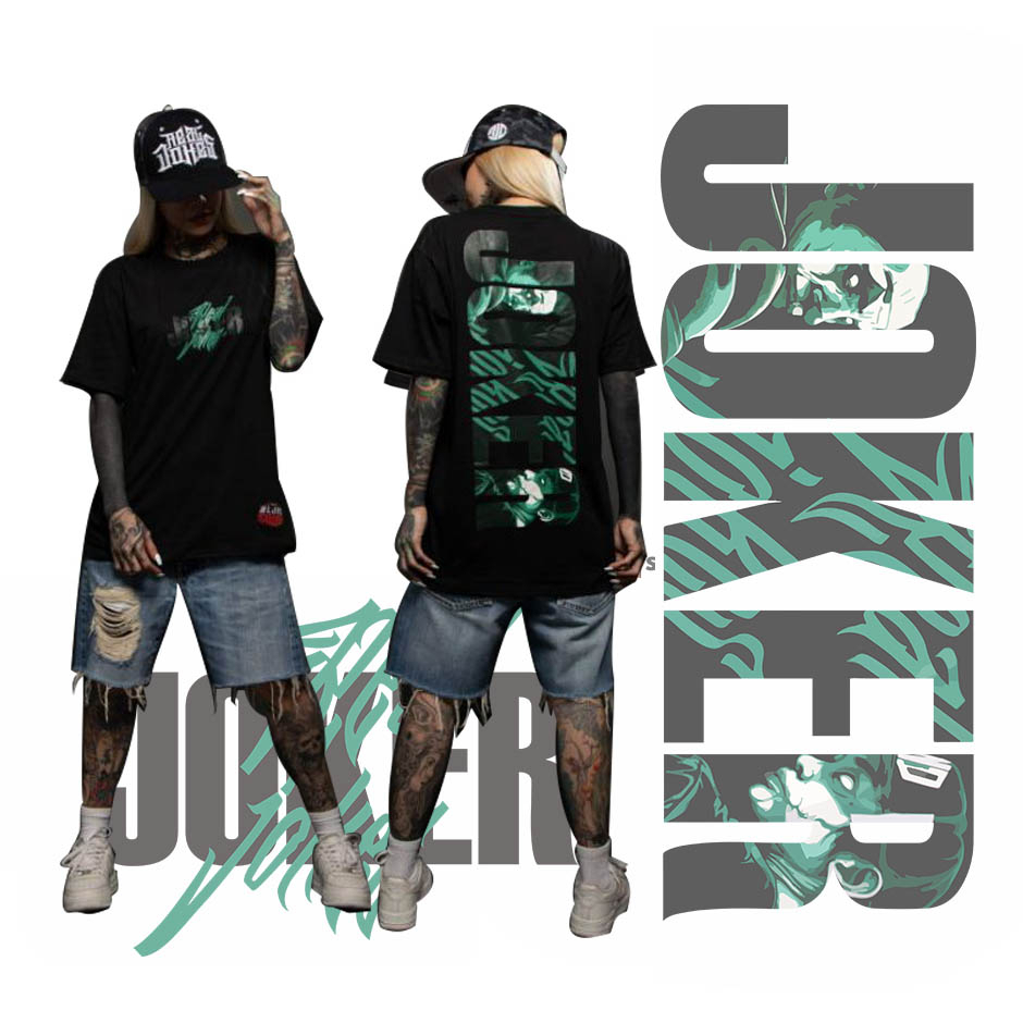 Real Jokes Clothing Joker Script (Black) PopularPlus Size | Shopee ...