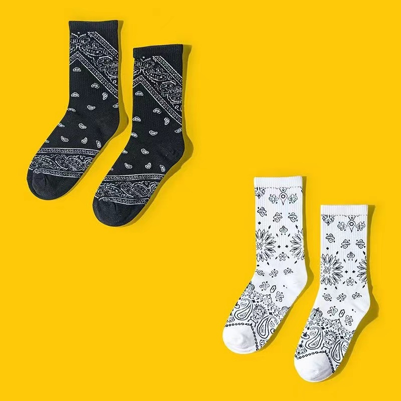 Mens Socks Bandana Iconic Socks Mid Cut Socks For Men Iconic Socks For ...