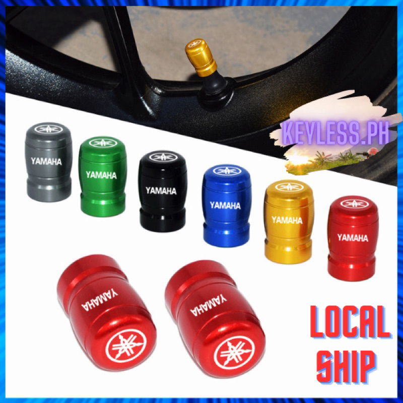 Yamaha Tire Valve Cap 2pcs Pito Aluminum Alloy Motorcycle Tire ...