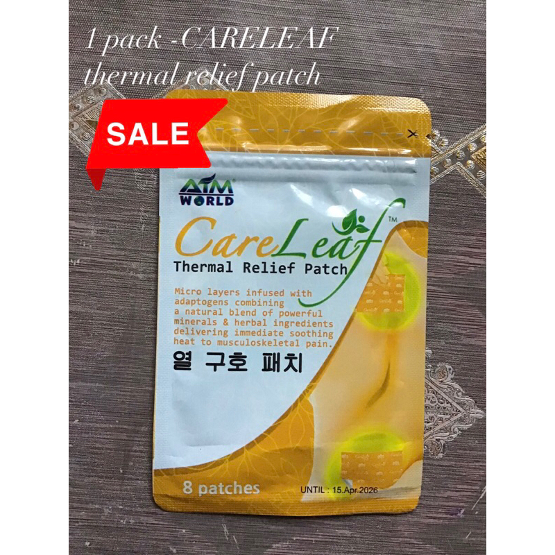 Careleaf Thermal relief Patch | Shopee Philippines