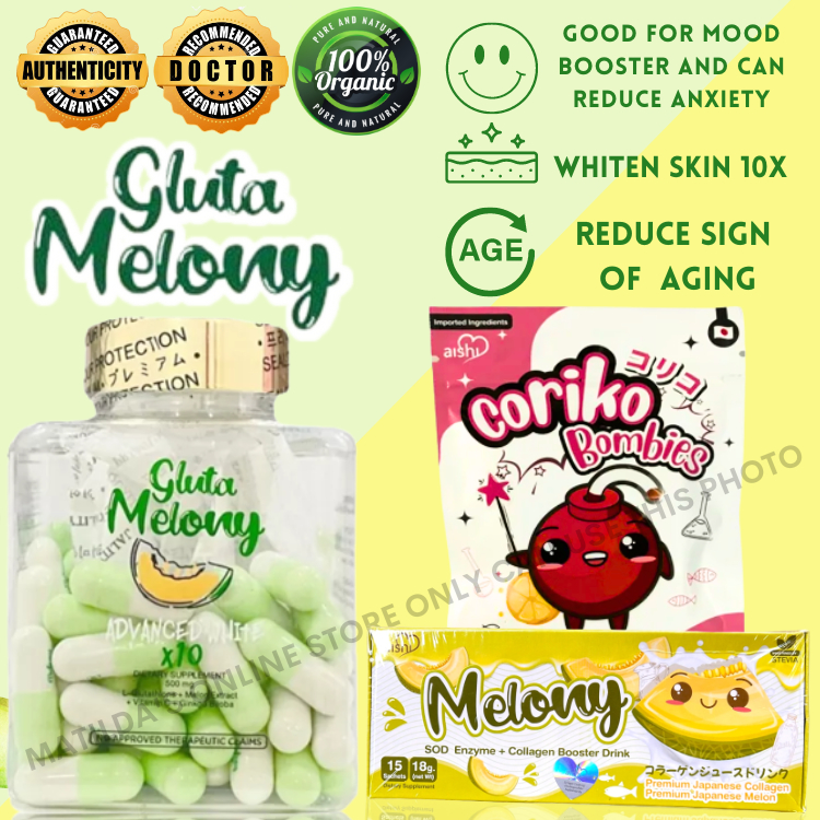 Gluta Melony 10x Advance White Melony Collagen Drink Coriko Bombies ...