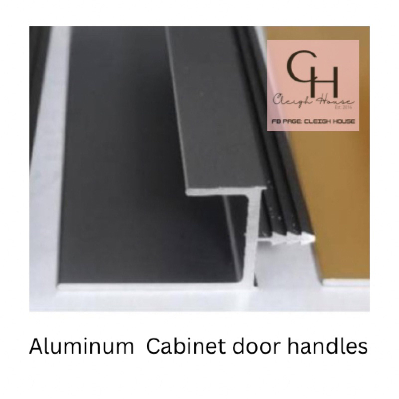 aluminum continuous cabinet handles J type for 3/4plywood | Shopee ...