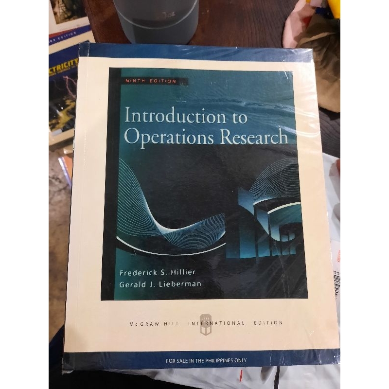 Introduction to Operation Research Hillier Liberman 9th edition ...
