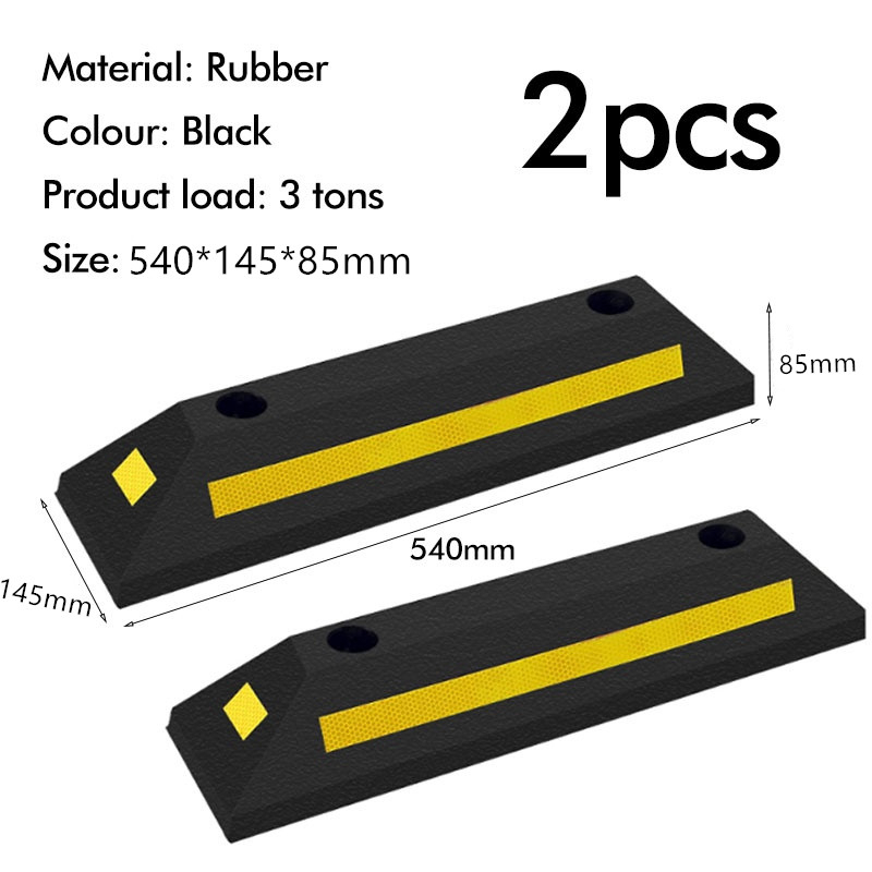 BOS* Heavy Duty Rubber Parking Stopper / Parking Limiter / Car Parking ...