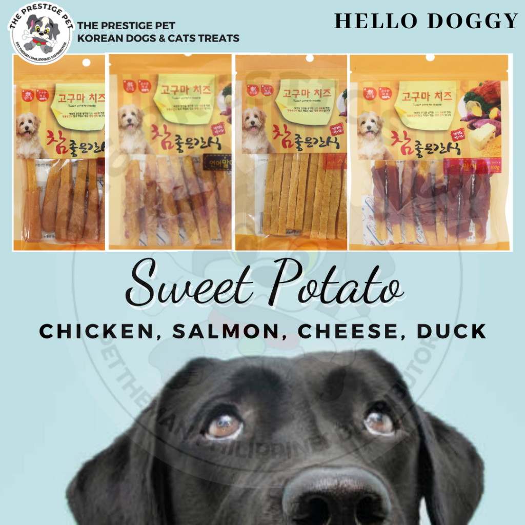HELLO DOGGY SWEET POTATO CHICKEN CHEESE SALMON DUCK KOREAN PET DOG ...