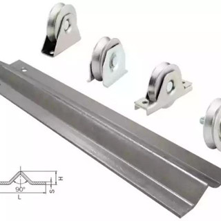Sliding Gate Floor Guide Rail Bolt Down Galvanized Ground Track, U or V ...