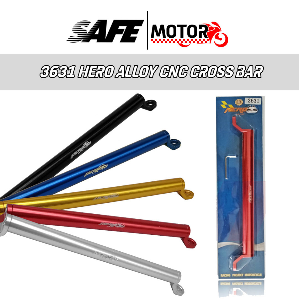 3631 HERO ALLOY CNC ADJUSTABLE CROSS BAR UNIVERSAL TYPE | Shopee ...