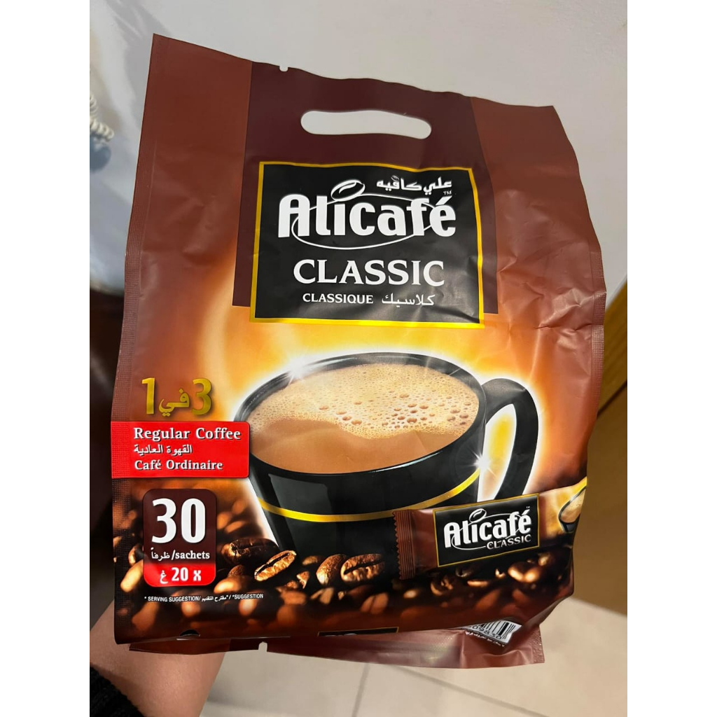 Alicafe Classic - 3 in 1 ( 30+10)- 40 sachet x 20 grams | Shopee ...