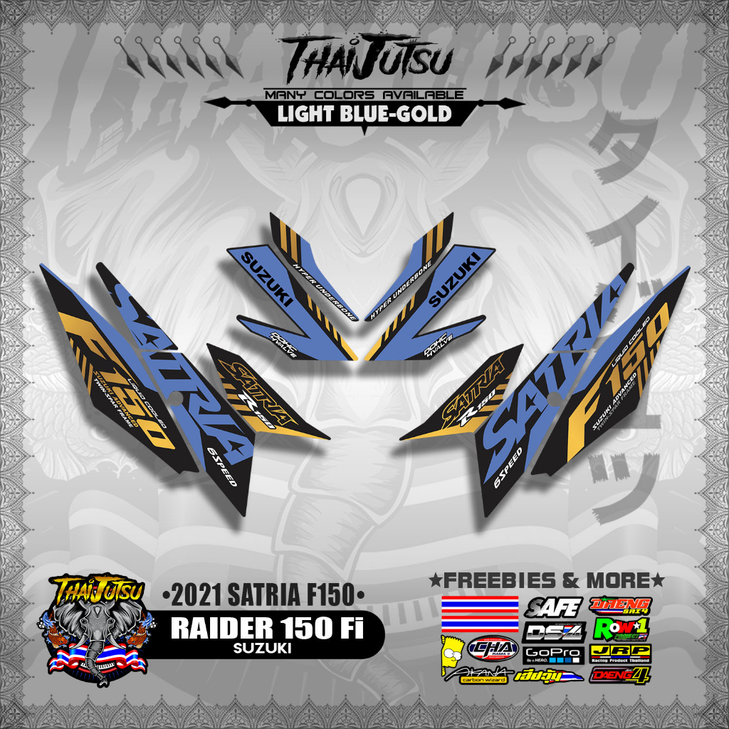 RAIDER 150 Fi 2021 SATRIA F150 STICKER DECALS By THAIJUTSU ( SOFIE ...