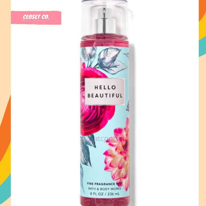 Bath & Body Works Hello Beautiful Fine Fragrance Mist 236ml | Shopee Philippines