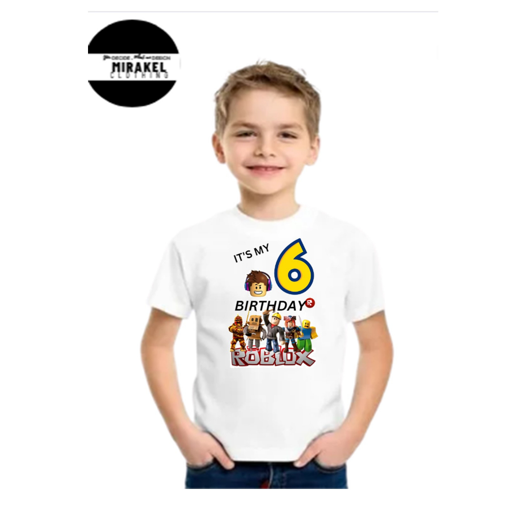 ROBLOX INSPIRED FRO BDAY SUBLIMATION SHIRT FOR KIDS TO ADULT | Shopee ...