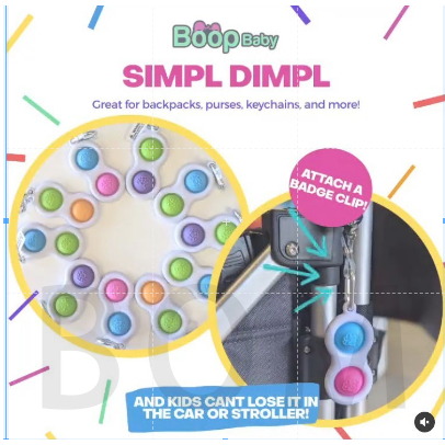 TikTok simple dimple pop it fidget toy fat brain triangle digits fidget ...