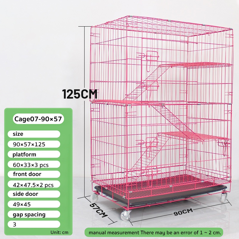 Cat Cage Easy Assemble Cage Pet 4 Layer Stackable Cage Cat House ...