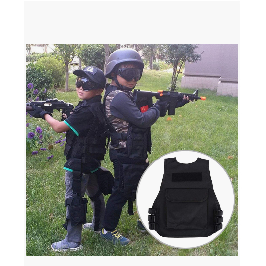 Children Kids Tactical Vest Kids Training Military Army Tactical Vest ...