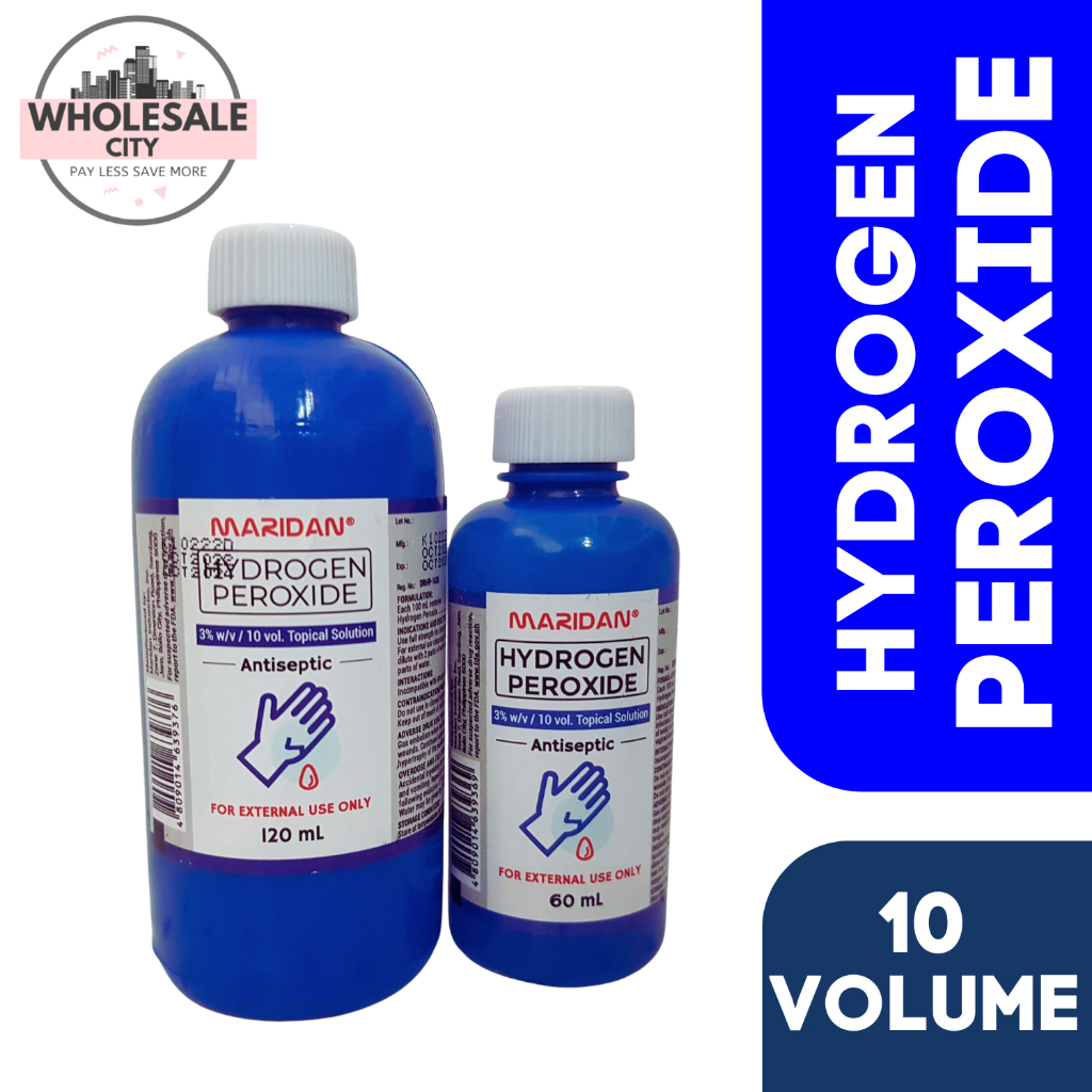 Maridan Hydrogen Peroxide Solution 60ml and 120ml | Shopee Philippines