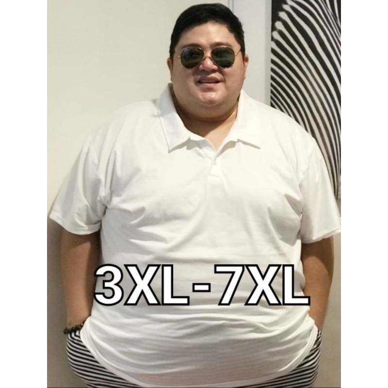 Men's Plus Size Plain Polo Shirts (3XL-7XL) | Shopee Philippines