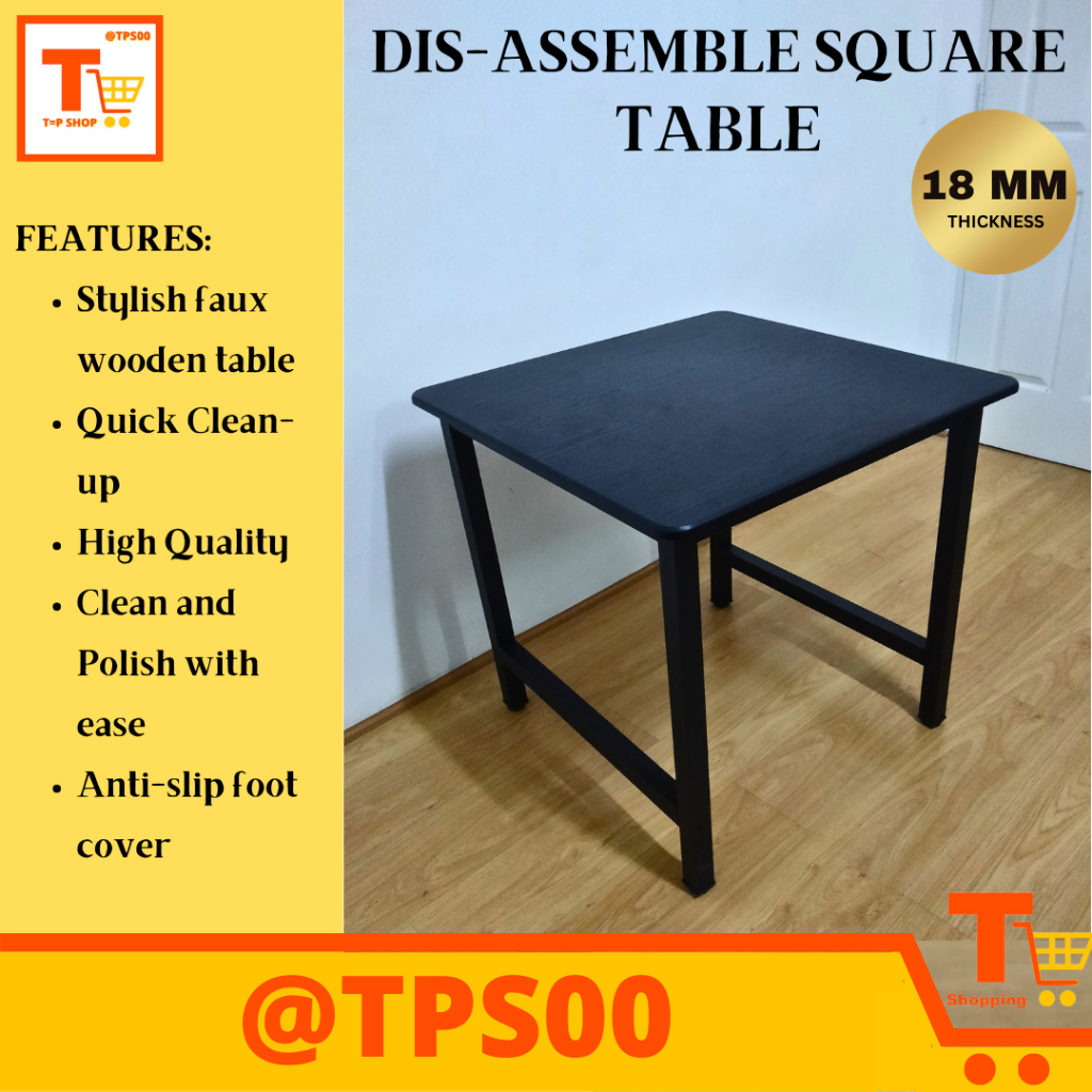 DISASSEMBLE SQUARE DINING TABLE/ OFFICE TABLE/ MULTI-PURPOSE DESK ...