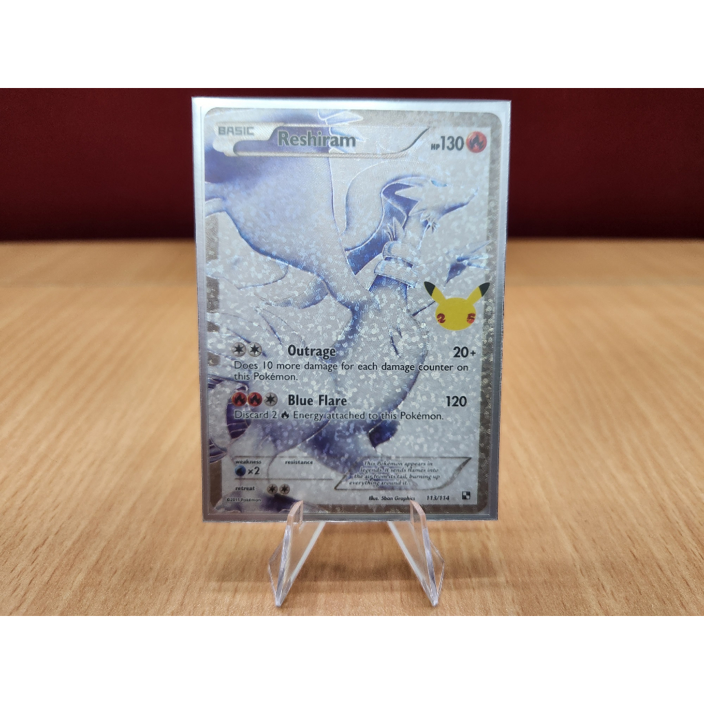 Reshiram Full Art Celebrations - 113/114 - Ultra Rare Sword and Shield ...
