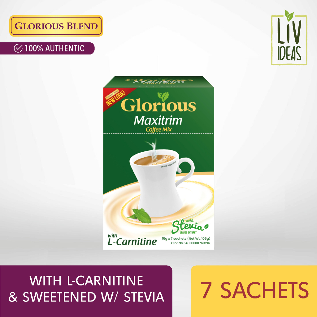 Glorious Blend Maxitrim Slimming Coffee 15g x 7 sachets (with L ...