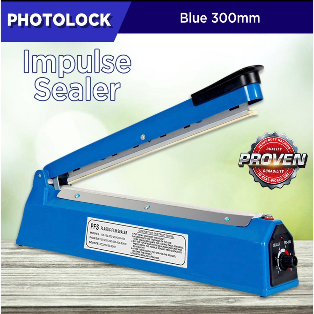 200mm 300MM Plastic Impulse Sealer Machine Impulse Heat Sealer Plastic ...