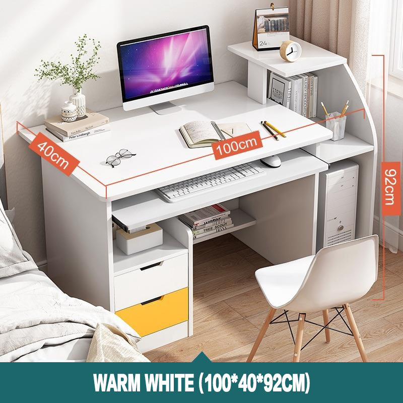 RAMEY Computer Desk With Drawer Study Writing Table Desktop Office ...