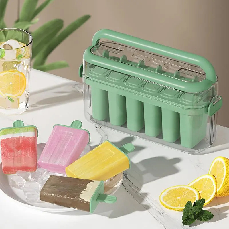 Dailyhome DIY Popsicle Maker Home Made Popsicle Mold with Lid Bin ...