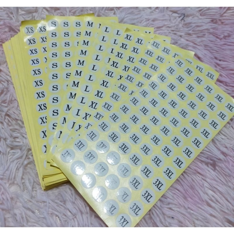 PC.PH SIZE TAG/ LABEL STICKERS PER SHEET(66pcs) | Shopee Philippines