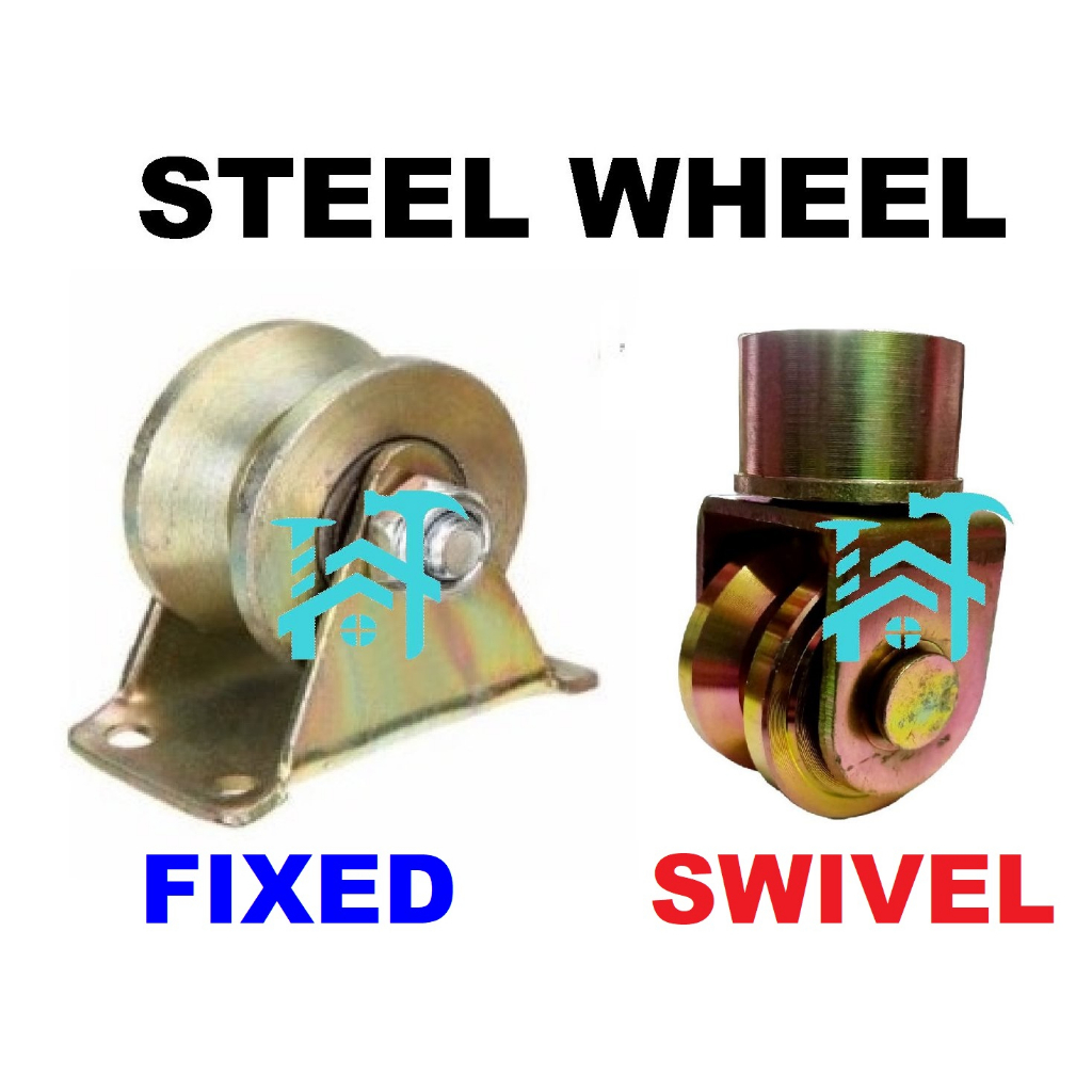SLIDING GATE ROLLER SIZE 2" FIXED OR SWIVEL (SOLD PER PC) | Shopee ...