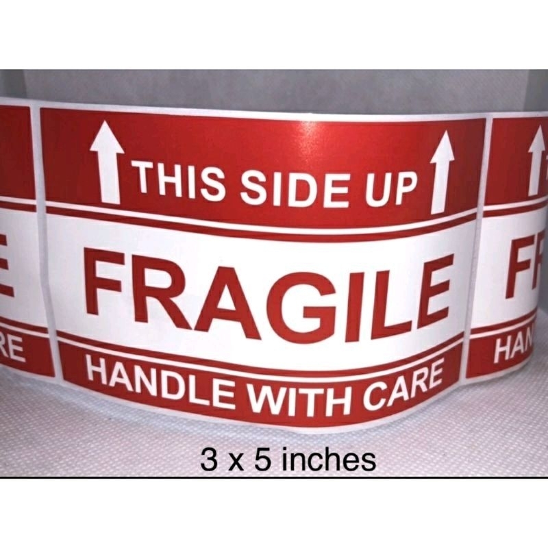 3X5 FRAGILE STICKERS | Shopee Philippines