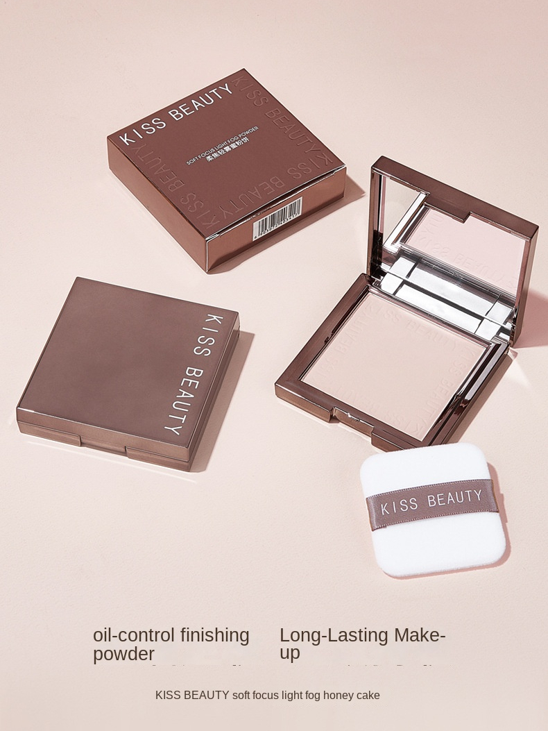 Kiss Beauty soft focus light fog honey pressed powder oil control ...