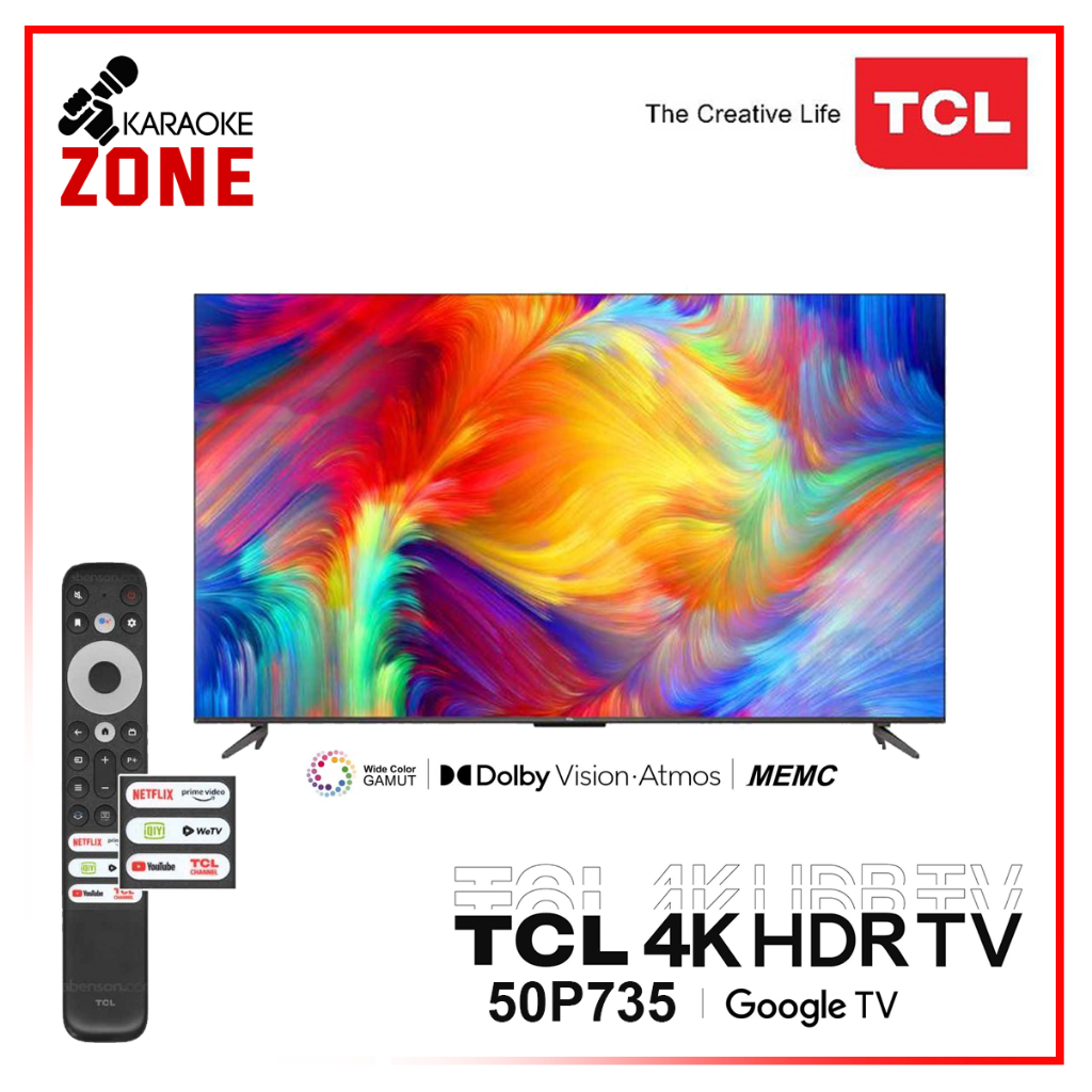 TCL 50P735 4K HDR TV / Google Duo / Google Assistant / Google TV /TCL ...