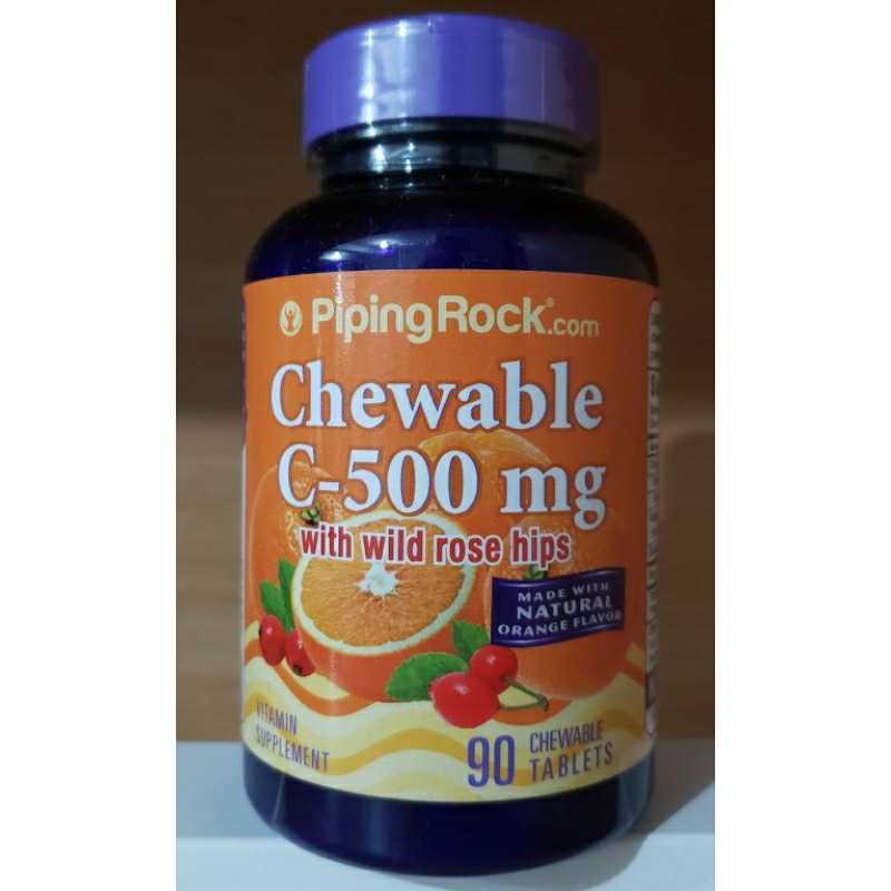 Sodium Ascorbate Chewable Vitamin C 500mg plus Rose Hips 90 Chewable ...