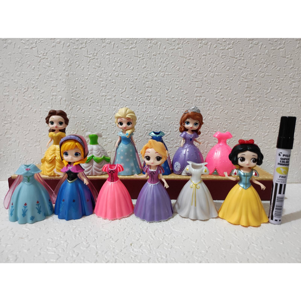 Princess Magic Clip Frozen Elsa Anna Rapunzel Snow White Sofia Belle ...