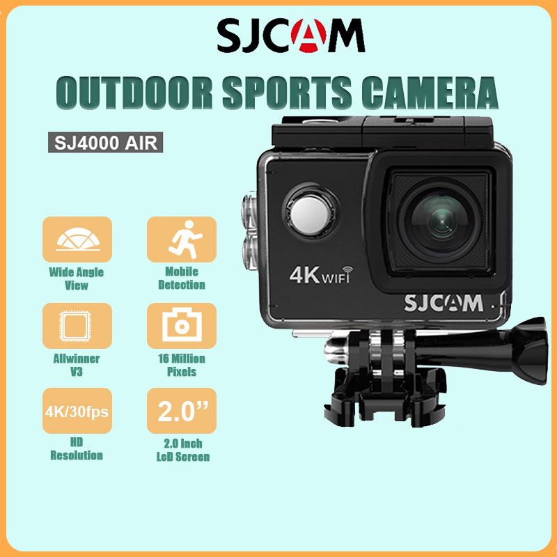SJCAM SJ4000 AIR HD 4k wireless WIFI outdoor underwater riding anti-shake sports camera | Shopee ...