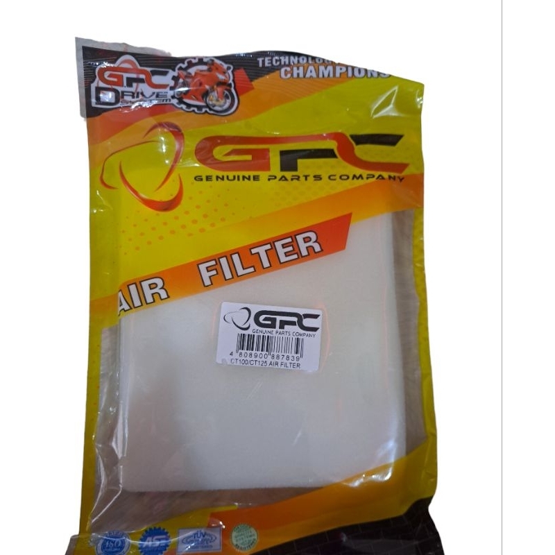 gpc air filter ct100/ct125 | Shopee Philippines