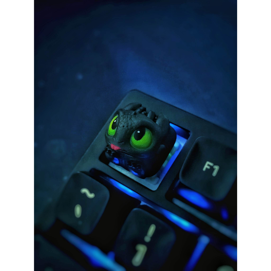 Toothless and Light Fury Artisan keycaps by Moon Factory | Shopee ...