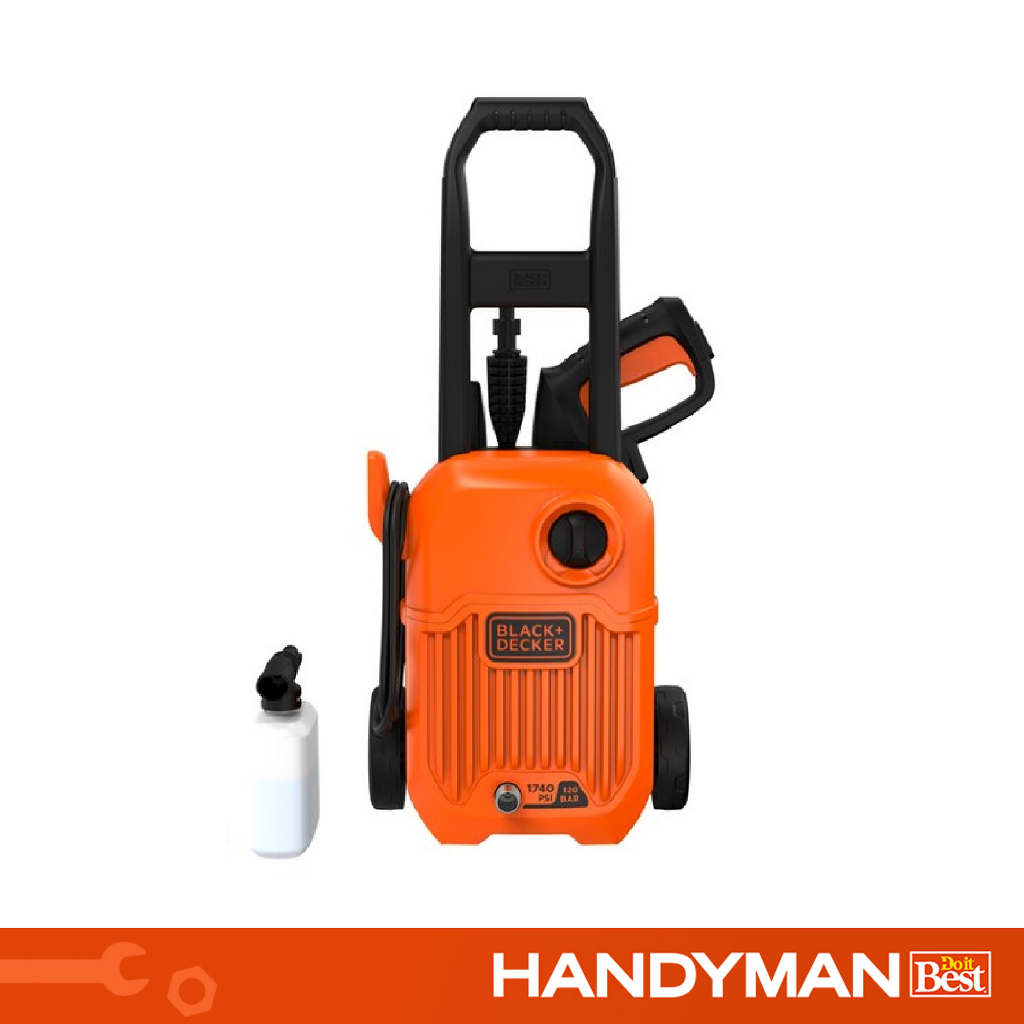 Black & Decker Pressure Washer 120Bar, Orange (BEPW1750-B1) | Shopee ...