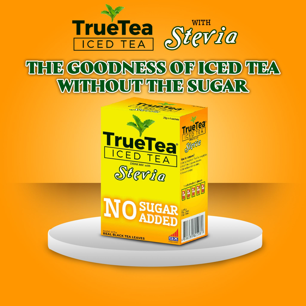 TrueTea Iced Tea 25g x 4 sachets (No Sugar Added Iced Tea) | Shopee ...