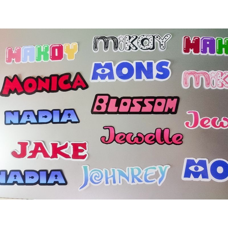 Customized Sticker Name 3 Waterproof | Shopee Philippines