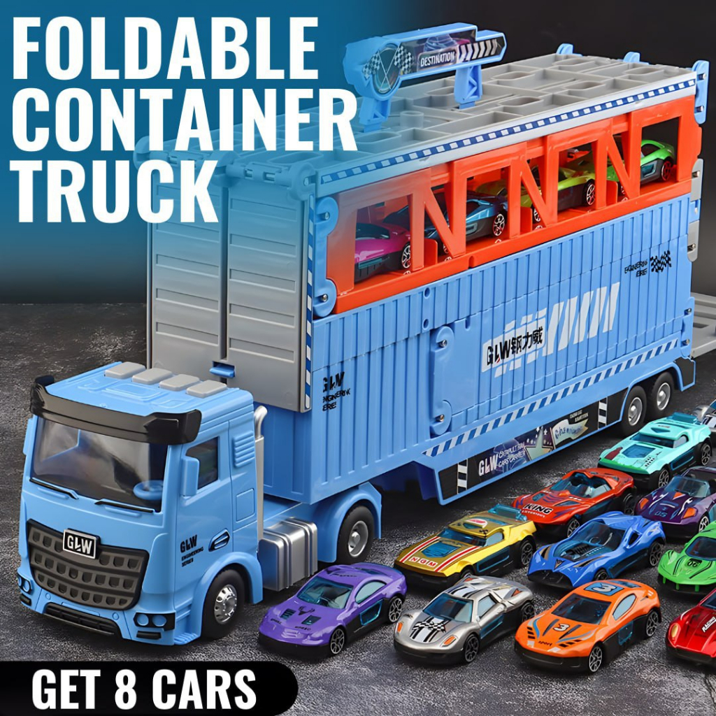 GLW Toy Push Slide Container Truck Model Long Truck for Kids by ...