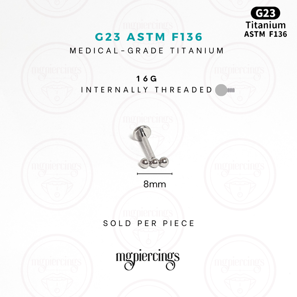 Medical-Grade Titanium G23 ASTM F136 Triple ball Internally Threaded ...