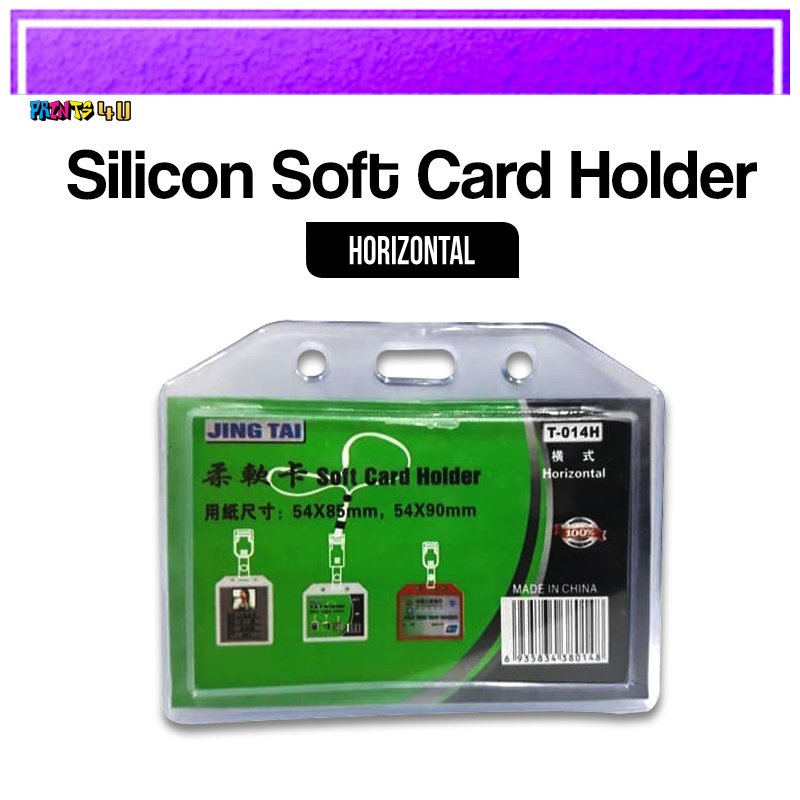 Jing Tai Soft Card Id Holder Double Sided Jelly Case Protector ...