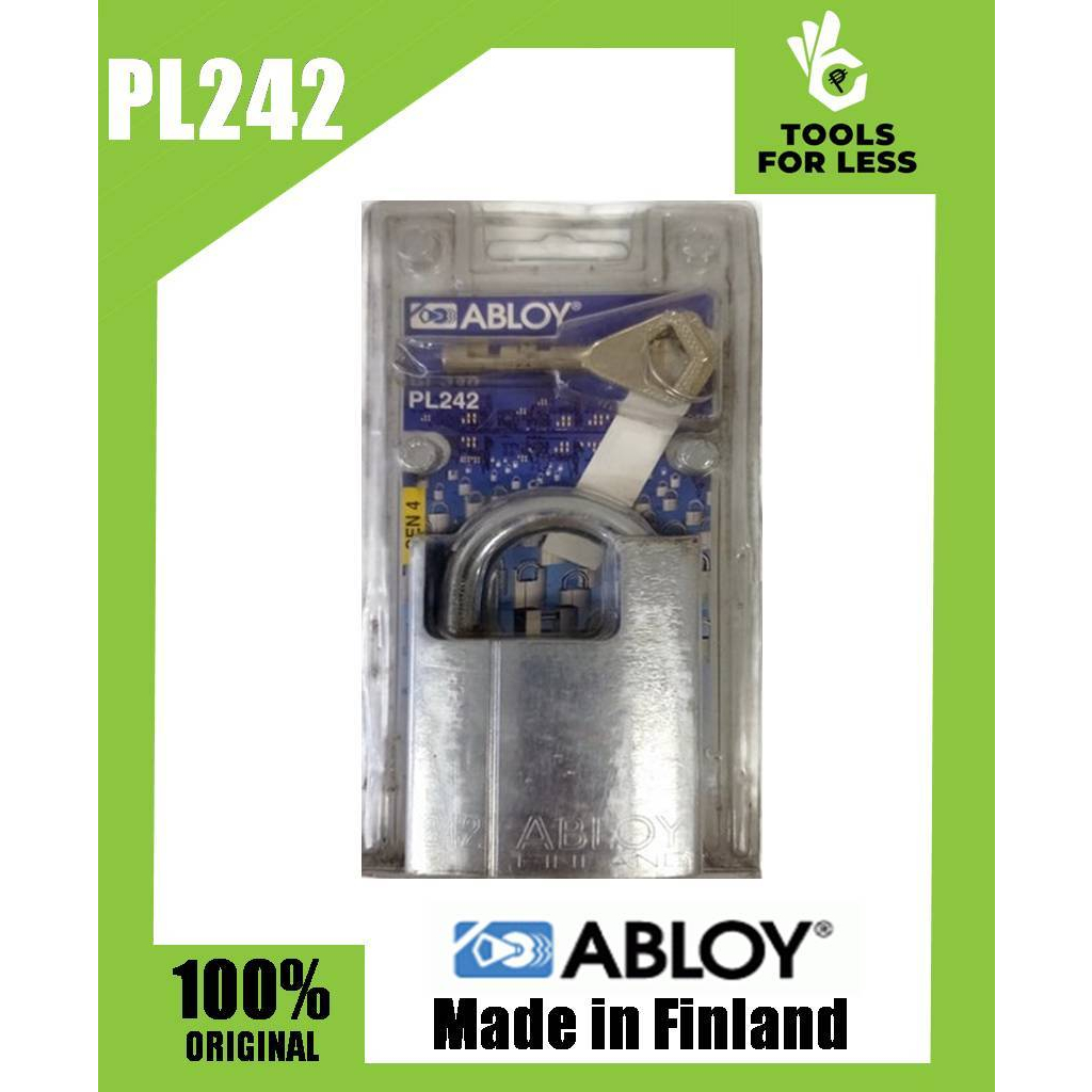 Abloy Classic Chrome Plated Padlock PL242 Made in Finland | Shopee ...