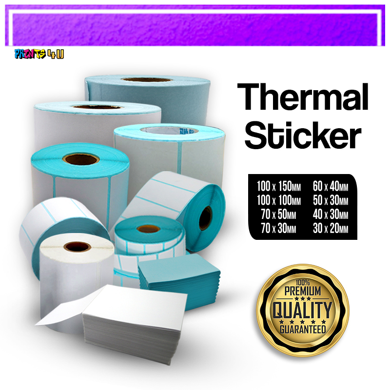 Thermal Sticker Paper Barcode Waterproof & Alcohol Resistant Waybill 1 ...